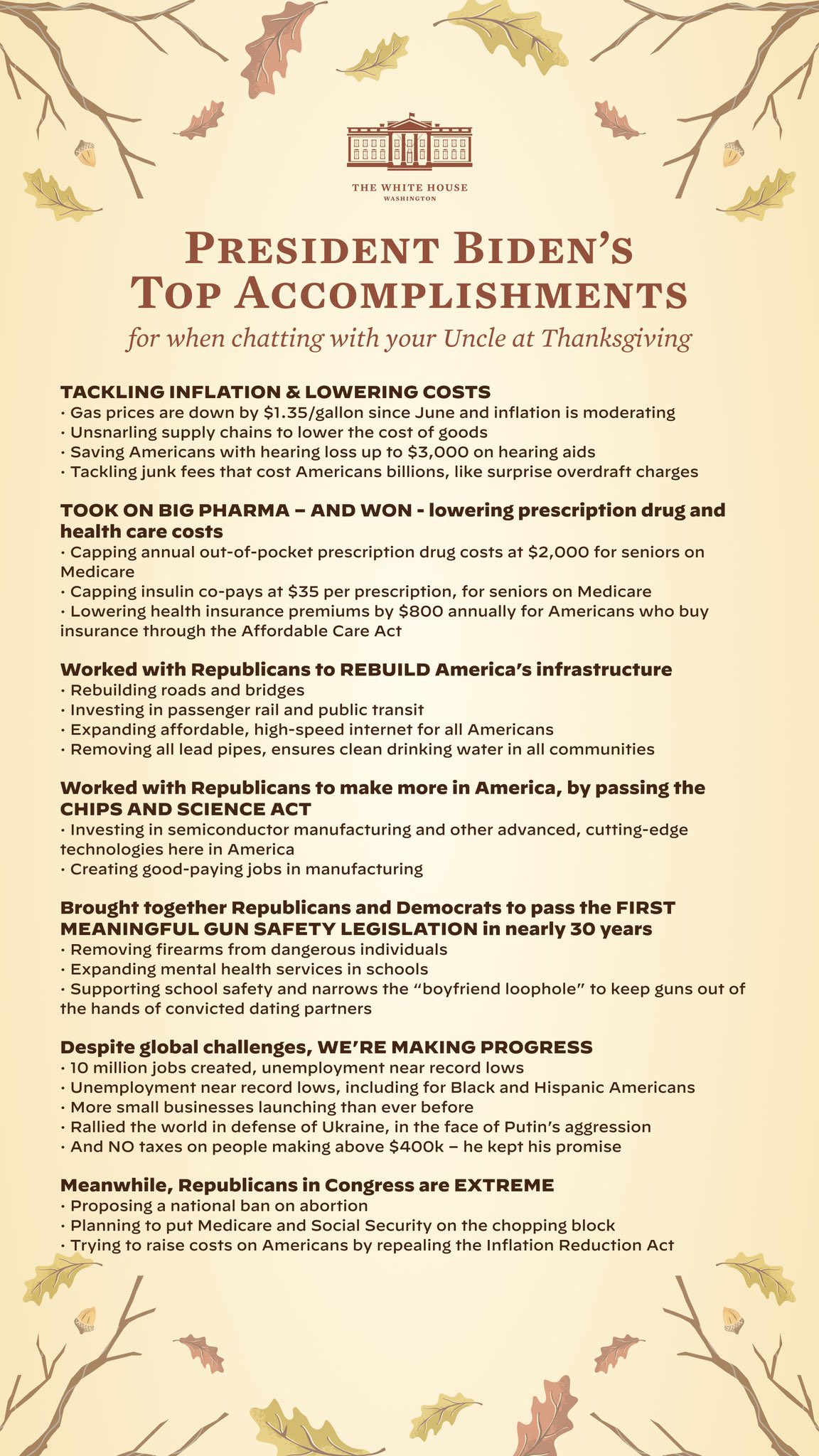 Ron Klain: Talking Points for Thanksgiving | Blog For Iowa